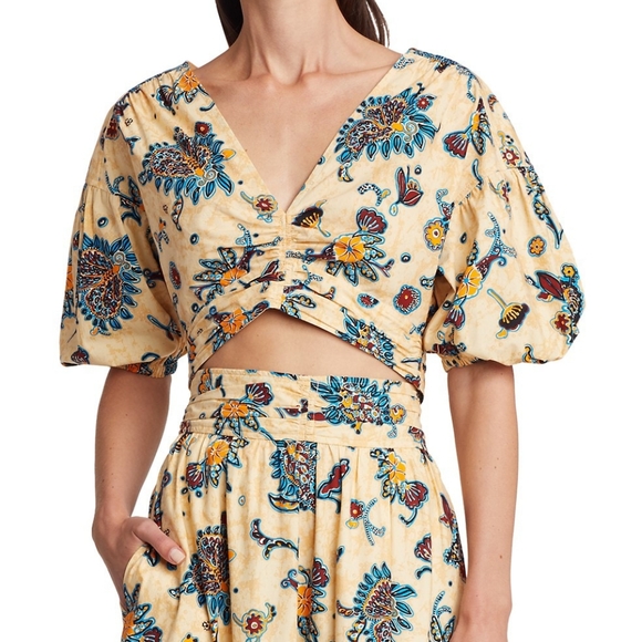 A.L.C. | Tops | Nwt Alc Rylan Puff Sleeve Cropped Top | Poshmark